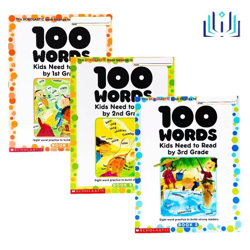 English “Scholastic :100 Words Kids Need to Read Grade 1/2/3 ” Primary ...