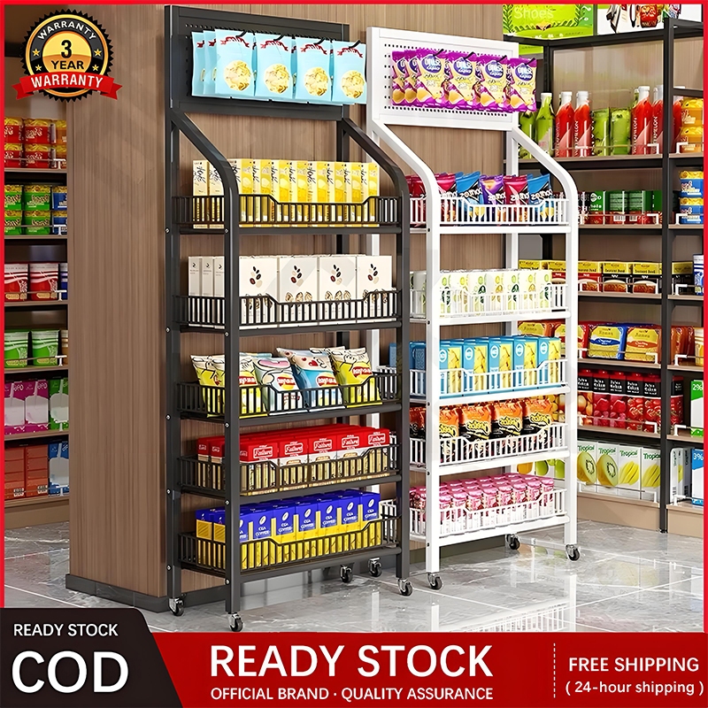 Supermarket snack shelf beverage small food toy display stand ...
