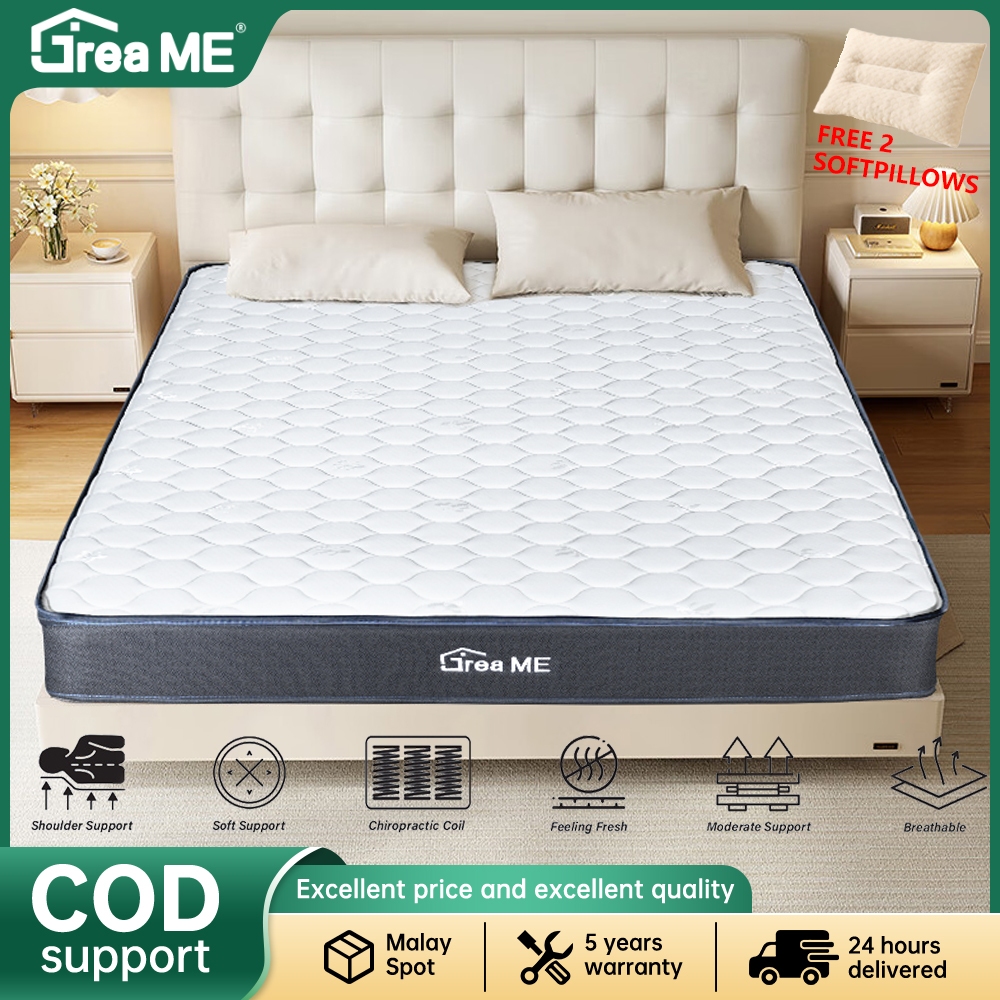 DreaME Luxury Hybrid 7.9" Mattress - Memory Foam & Spring Support ...