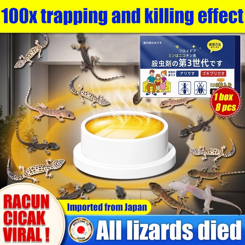 【100x killing effect】Lizard killer bait 8 pcs/box Can kill geckos ...