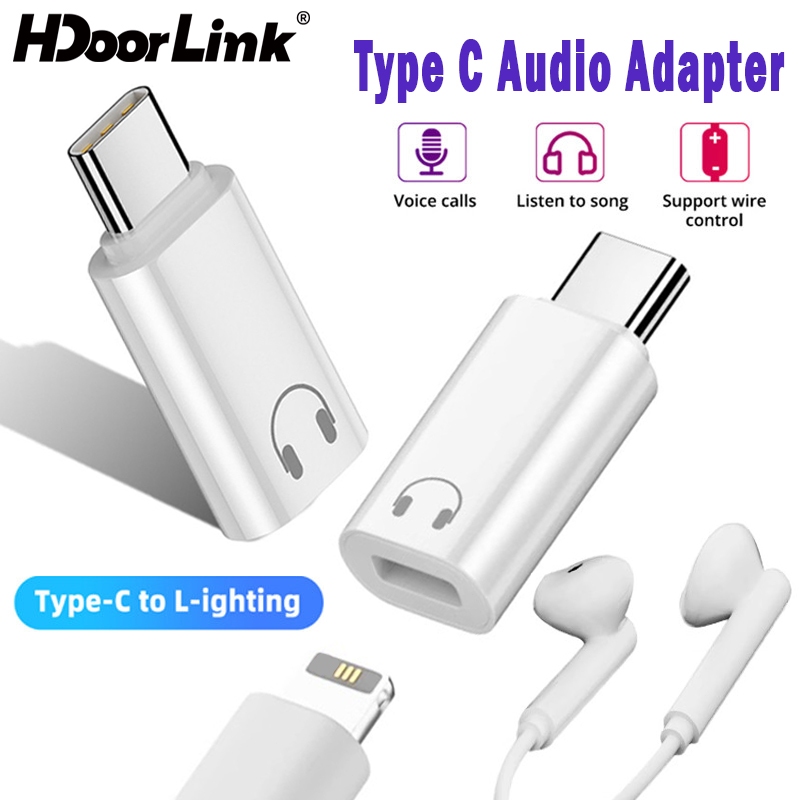 HdoorLink Type C To iOS Headphone Audio Adapter For IOS 16 15 USB C ...