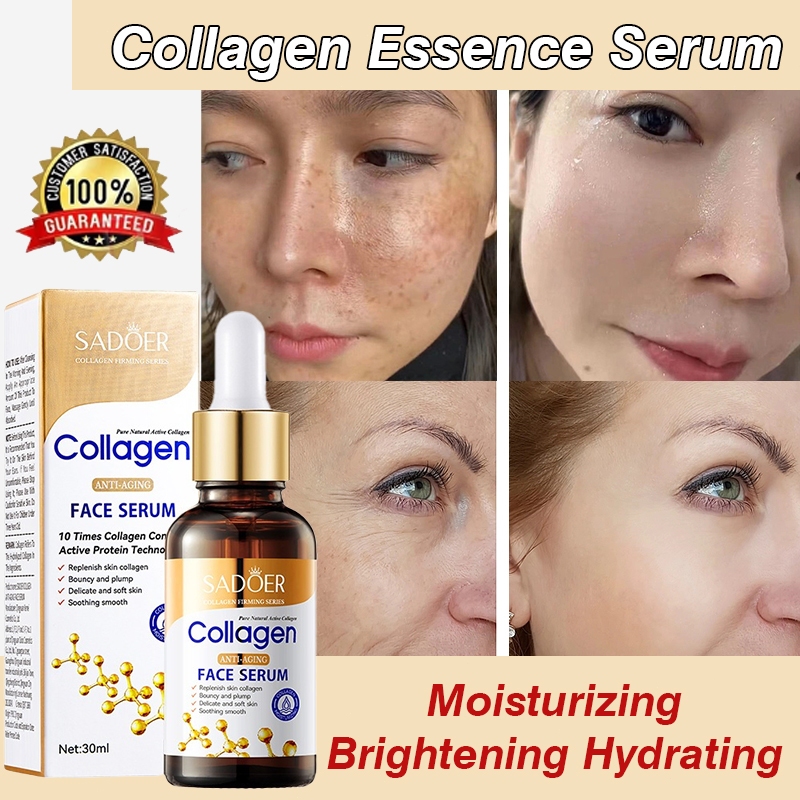 SADOER Collagen Whitening Serum Anti-Aging Anti-Wrinkle Skincare Essence Serum for Face ...