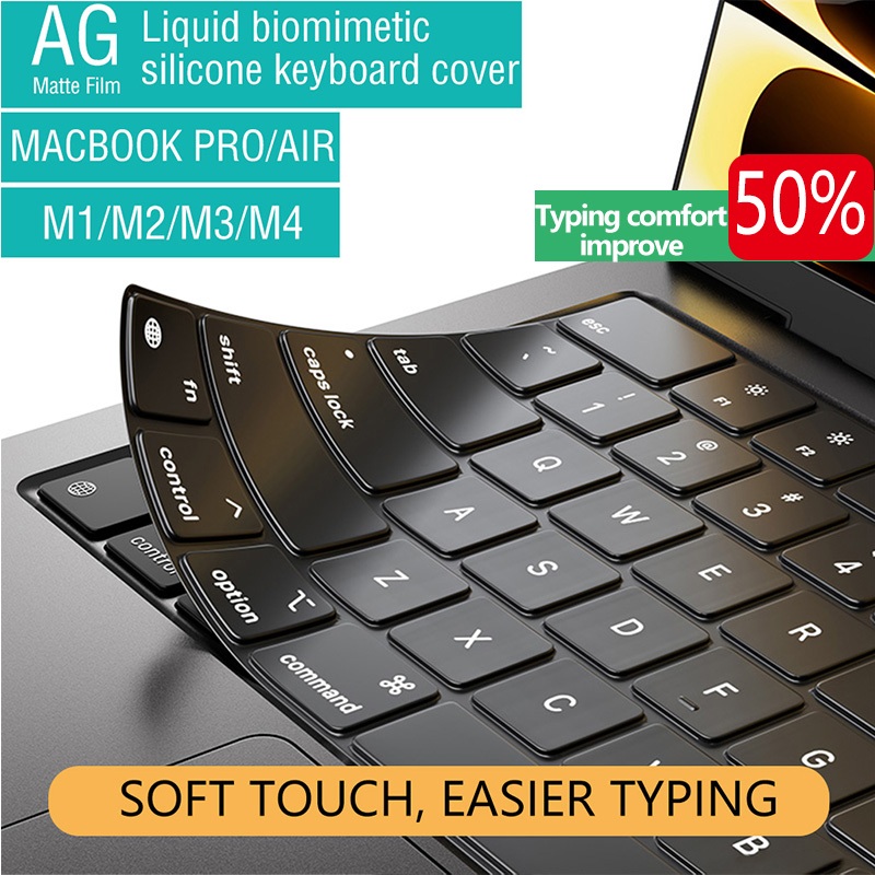 Full Black Ultra Thin Liquid Silicone Premium Soft Keyboard cover For ...