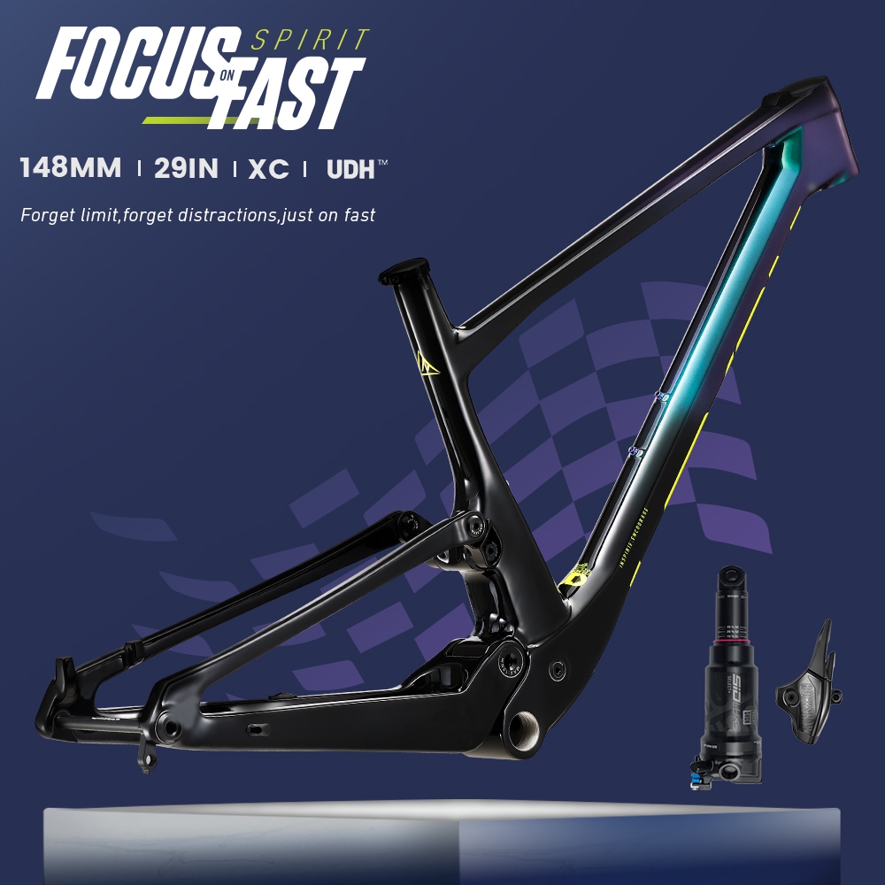 2025 Lexon New Spirit Frame 29 Full Carbon Suspension XC MTB Frame ...