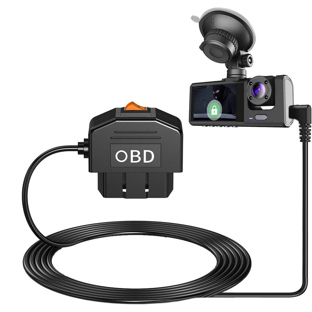 Dash Cam OBD Hardwire Kit Dashcam Mirror Dvr Power Charger Cable Car ...