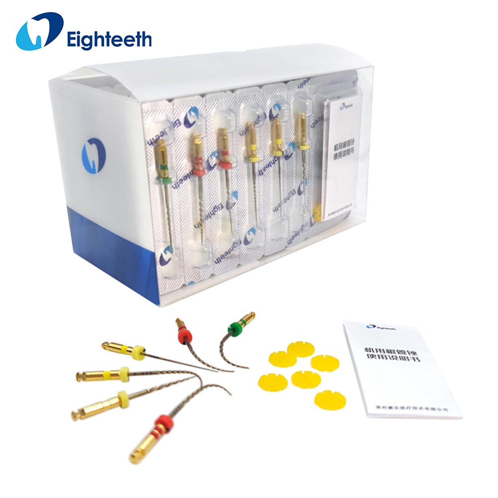 6pcs/pack Original Eighteeth E-FLEX Dental Root Canal File Gold Endo ...