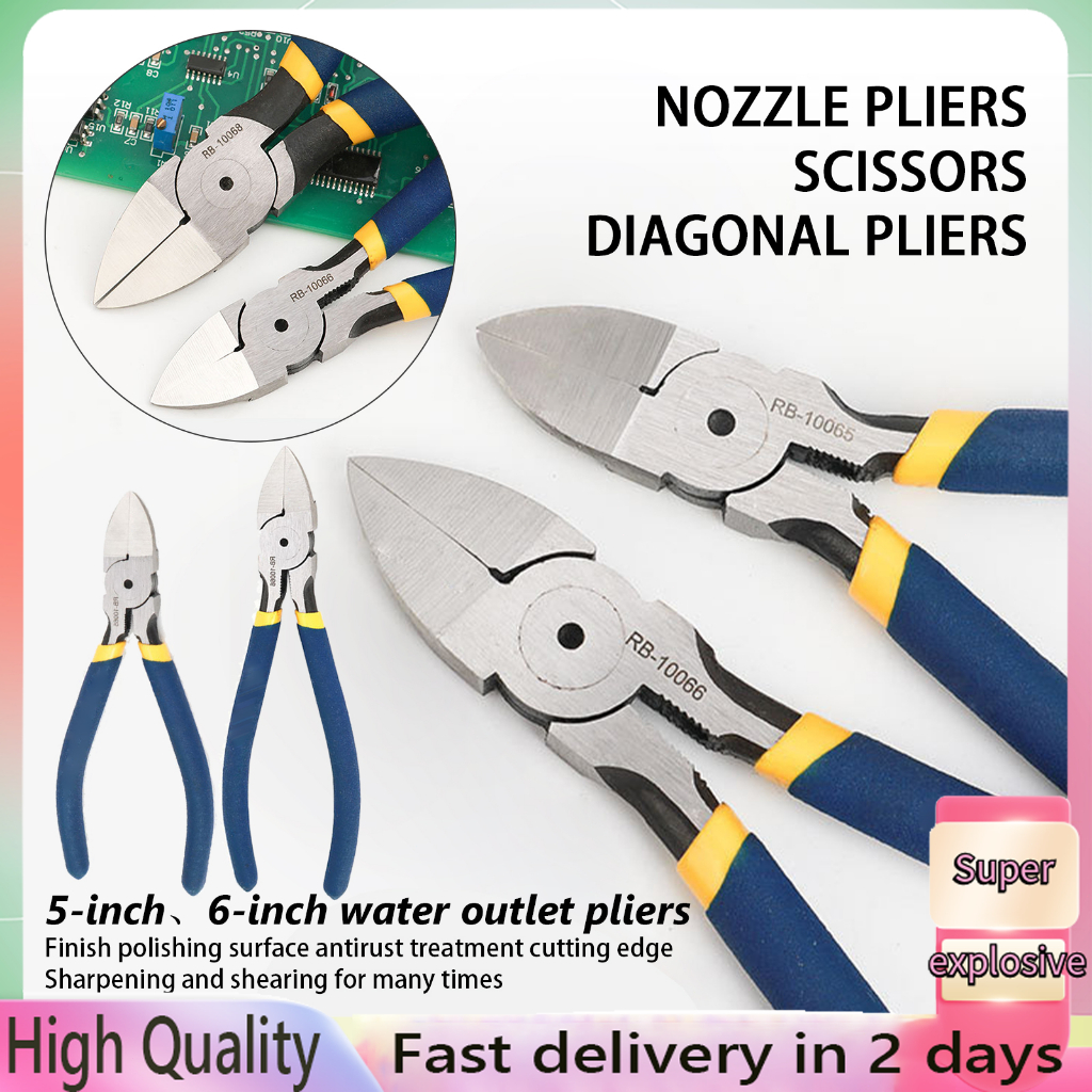 【Local delivery】Diagonal cutter 5 /6 inch wire stripping tool side ...
