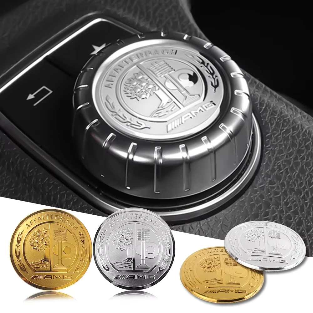 Car Start Button Decoration Sticker Steering Wheel Logo Decal For ...