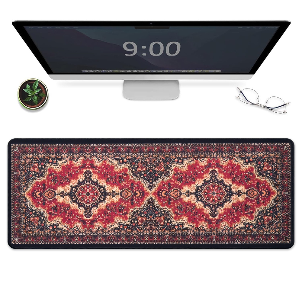 Large Retro Persian Style Mouse Pad with Non-Slip Base Mousepads For ...