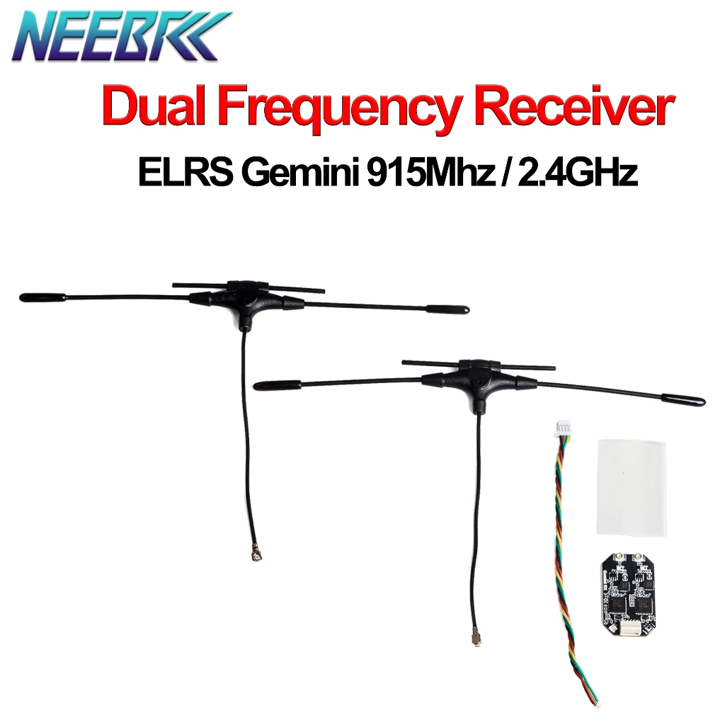 ELRS 915Mhz/2.4G Dual-Band Integrated Dual-Channel Gemini Receiver ...