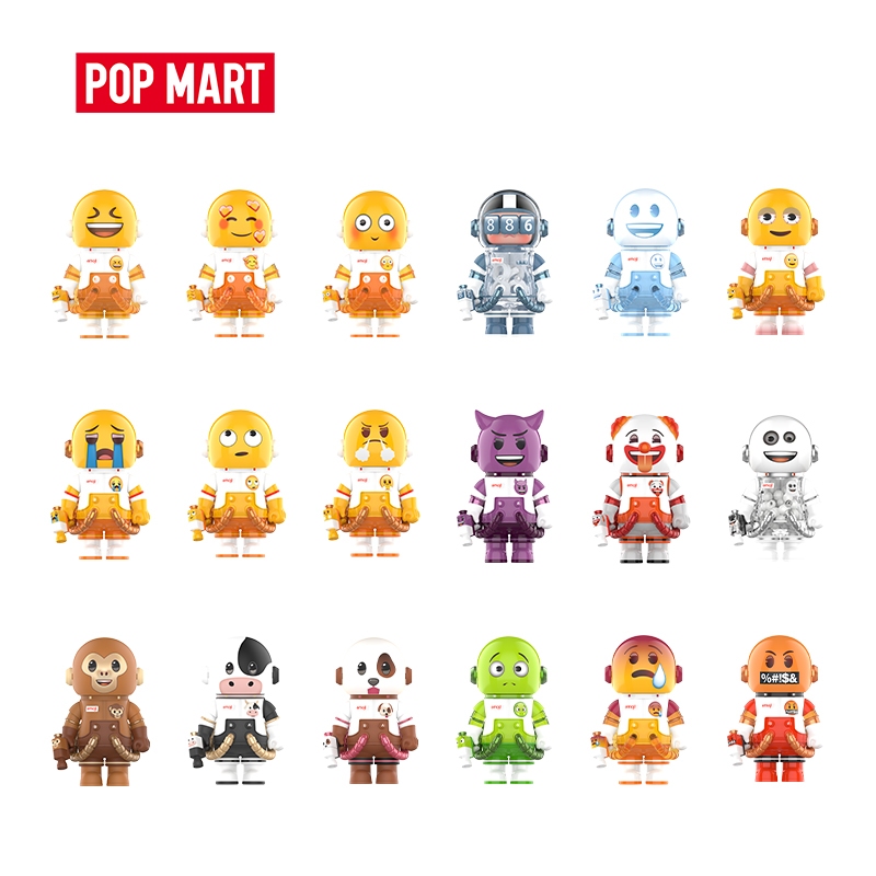 POP MART MEGA SPACE MOLLY 100% × emoji Series Blind Box (whole set ...