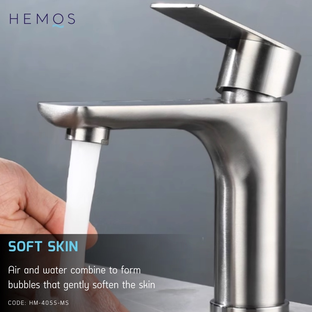 BATHROOM FAUCET STAINLESS STEEL SUS 304 PILLAR BASIN TAP/HOT AND COLD ...