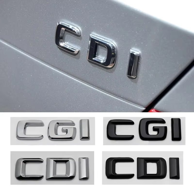 ABS CGI CDI Logo Car Fender Side Emblem Sticker Tail Trunk Badge for ...