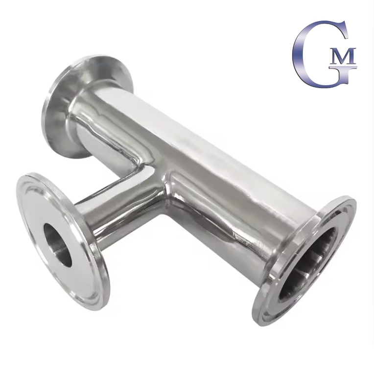 TP316L 19mm to 51mm Sanitary Tri Clamp 3 Way Tee Reducer 304 Stainless Steel Sanitary Ferrule ...