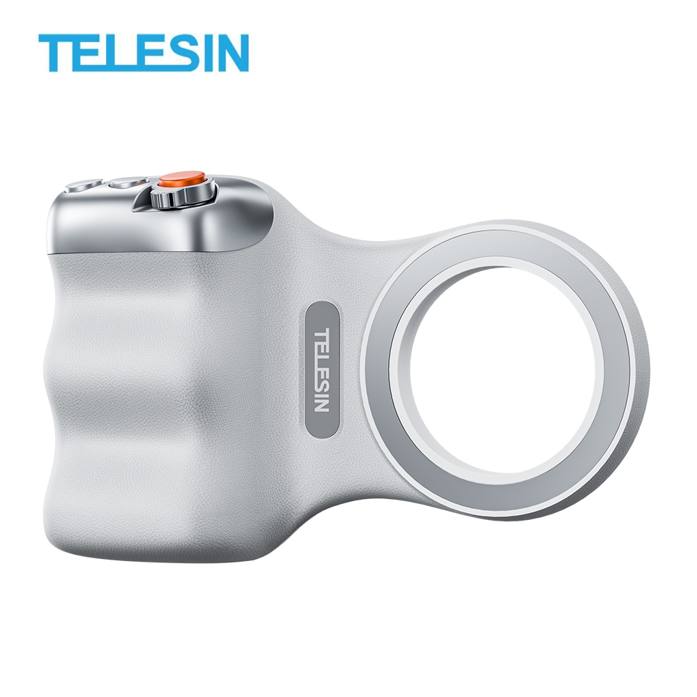 TELESIN Magnetic Phone Holder Camera Hand Grip Phone Aid Remote Control ...