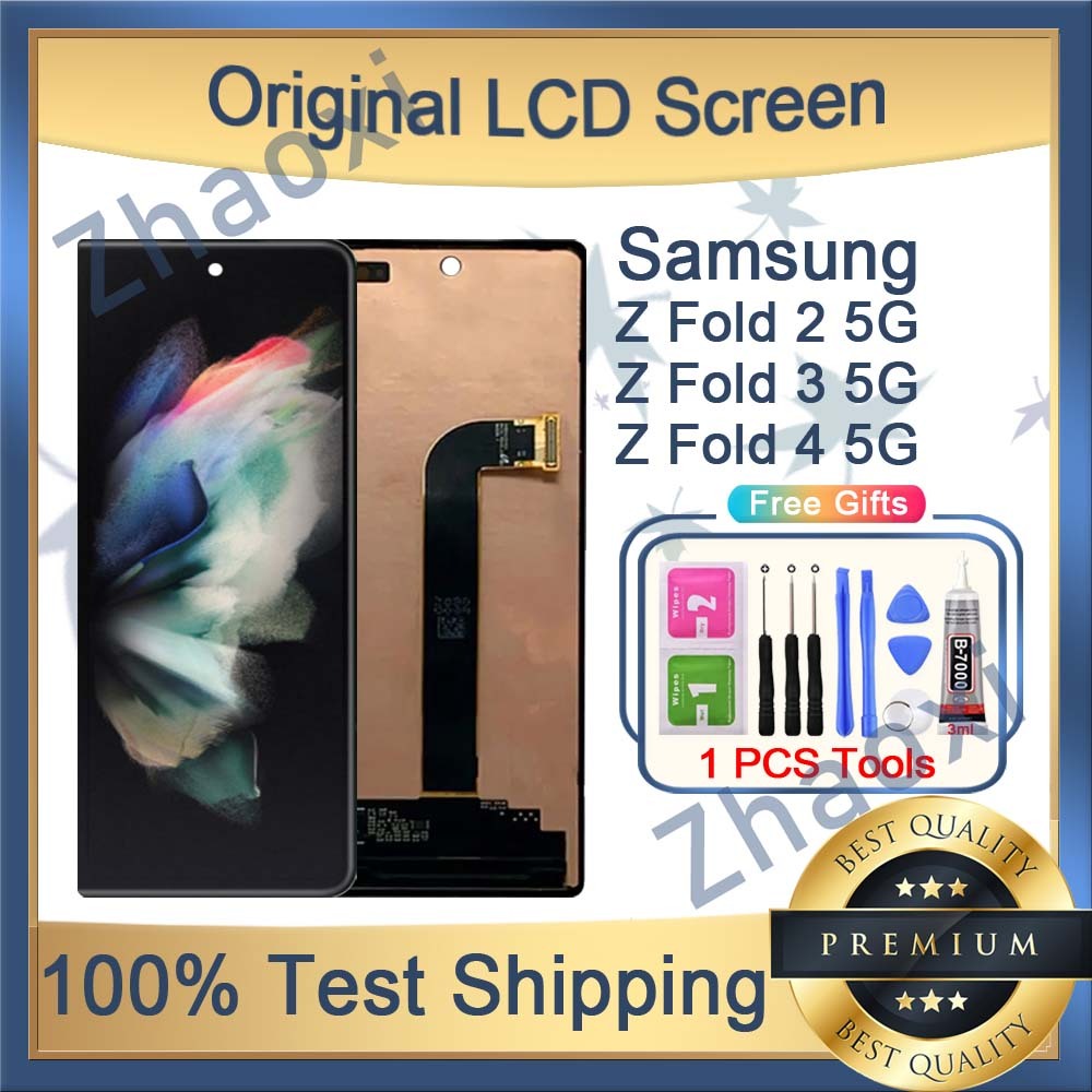 Original AMOLED Samsung Galaxy Z Fold 2 5G Z Fold 3 5G Z Fold 4 5G LCD ...