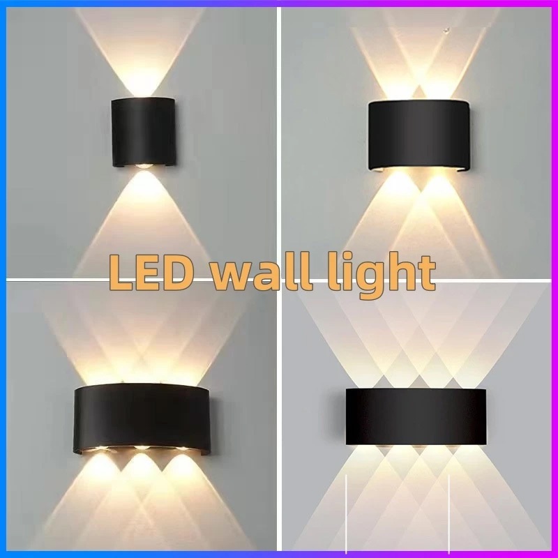 Modern Simple LED Solar Wall Lamp Outdoor Waterproof Wall Light Fixture ...