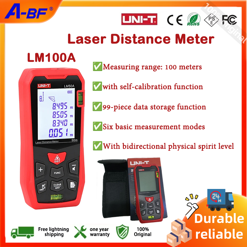 UNI-T LM50A LM70A LM100A Laser Rangefinder High Precision Laser Distance Meter Digital Laser ...