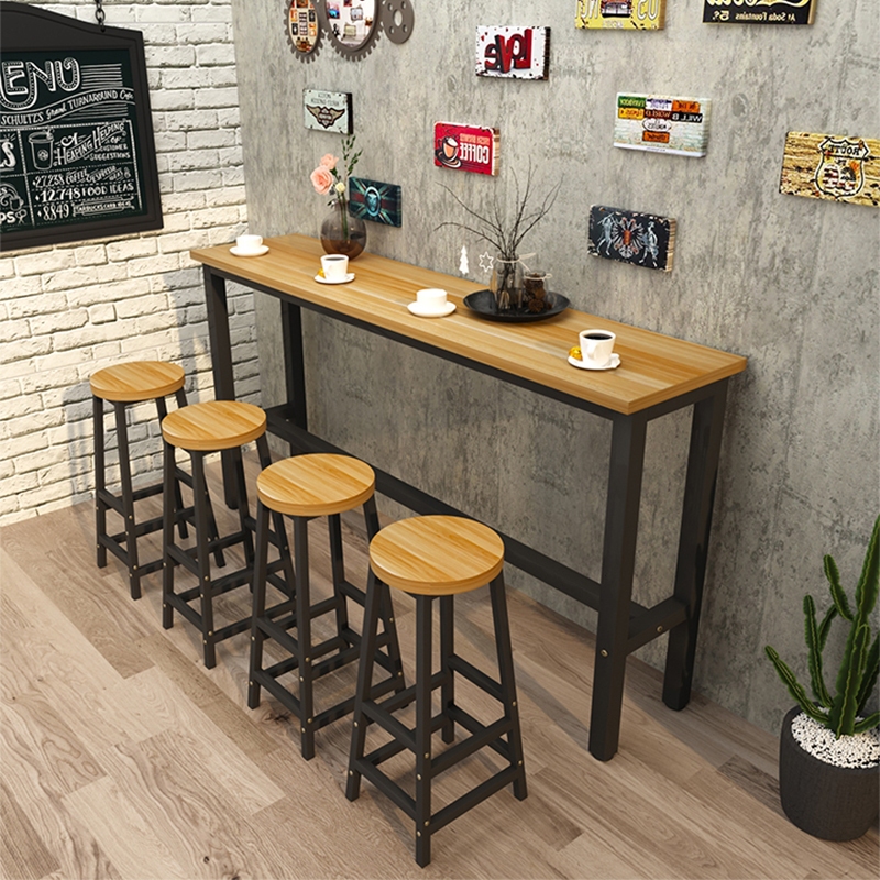 Bar Table,Bar Table Chair Set,39" Pub High Top Table Rectangular Bar ...