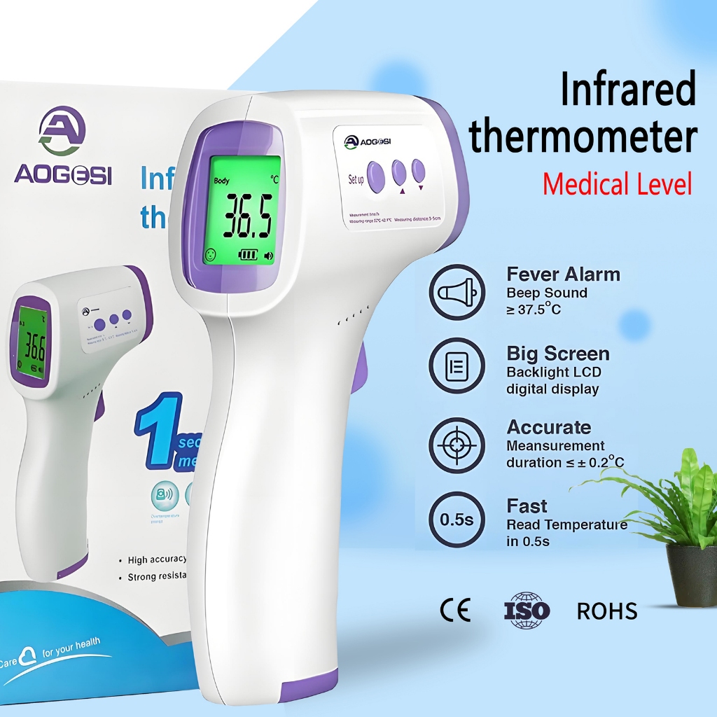 Forehead Thermometer, Body Temperature Infrared Thermal Scanner ...
