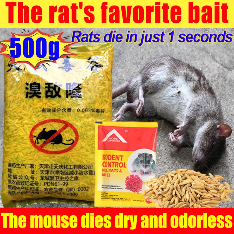 【Malaysia Spot】Rats die in just 1 seconds Rat poison 500g Racun tikus ...