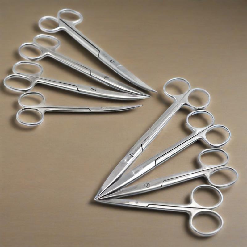 Dental Scissor 12.5/14/16/18cm Stainless Steel Forceps Straight Curved ...