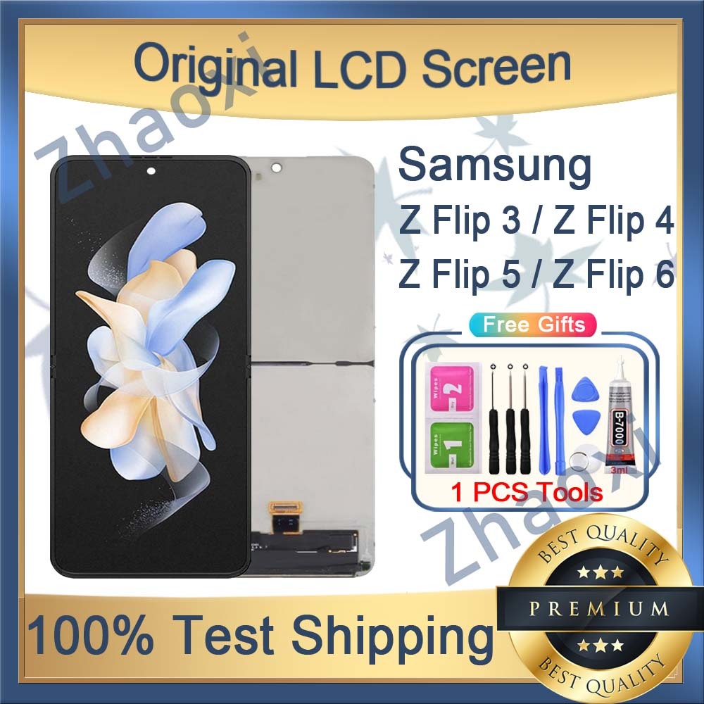Original AMOLED Samsung Galaxy Z Flip 3 5G Z Flip 4 5G Z Flip 5 5G Z ...