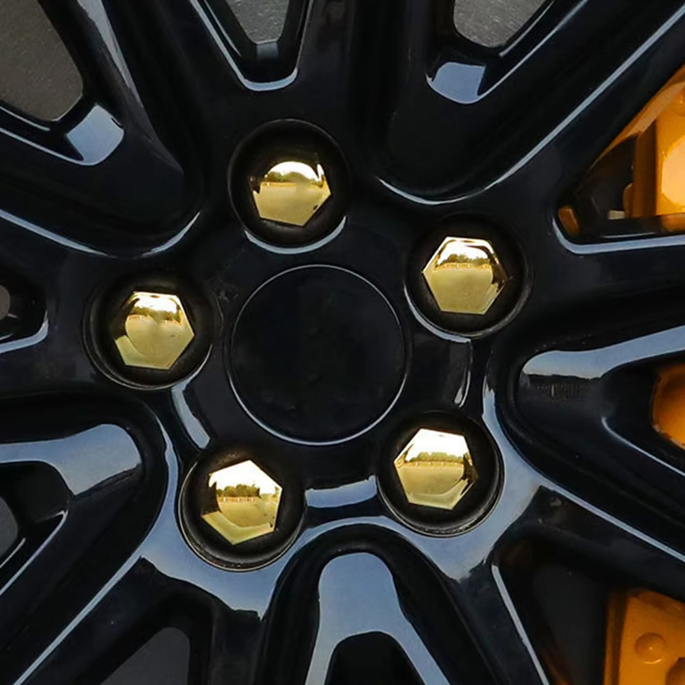 20Pcs Universal 17mm Plastic Car Wheel Nut Covers Bolt Cap Decoration ...