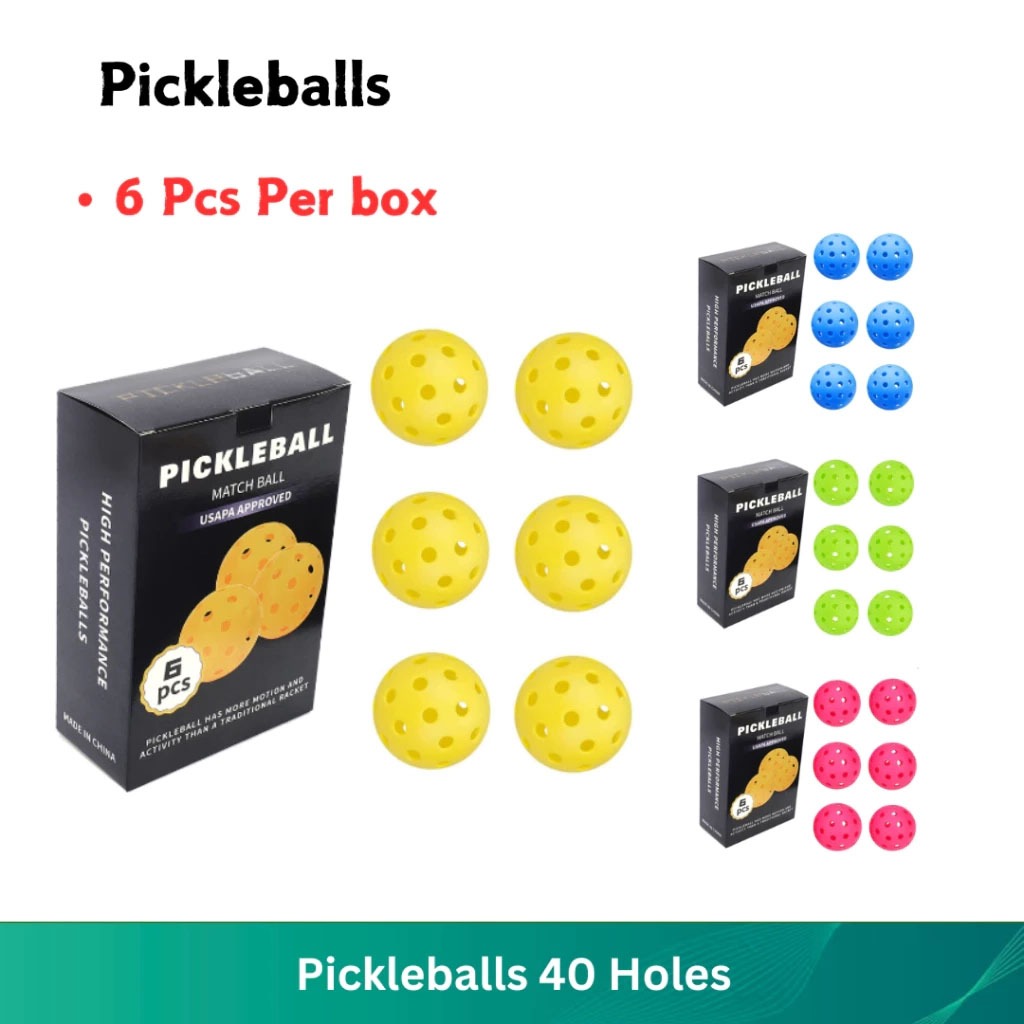 USAPA Approved Pickleball 40 Holes Outdoor Pickleball Balls High Elasticity & Durable 1 box ...