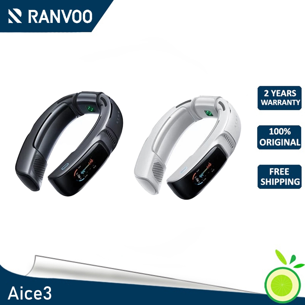 Ranvoo AICE3 Hanging Neck Air Conditioning Refrigeration Fan Neck Portable Smart Wearable ...