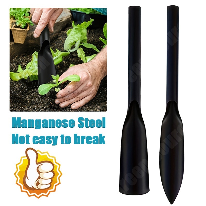 Stainless Steel Garden Shovel Mini Portable Spade Round Weeding Oil Dig ...