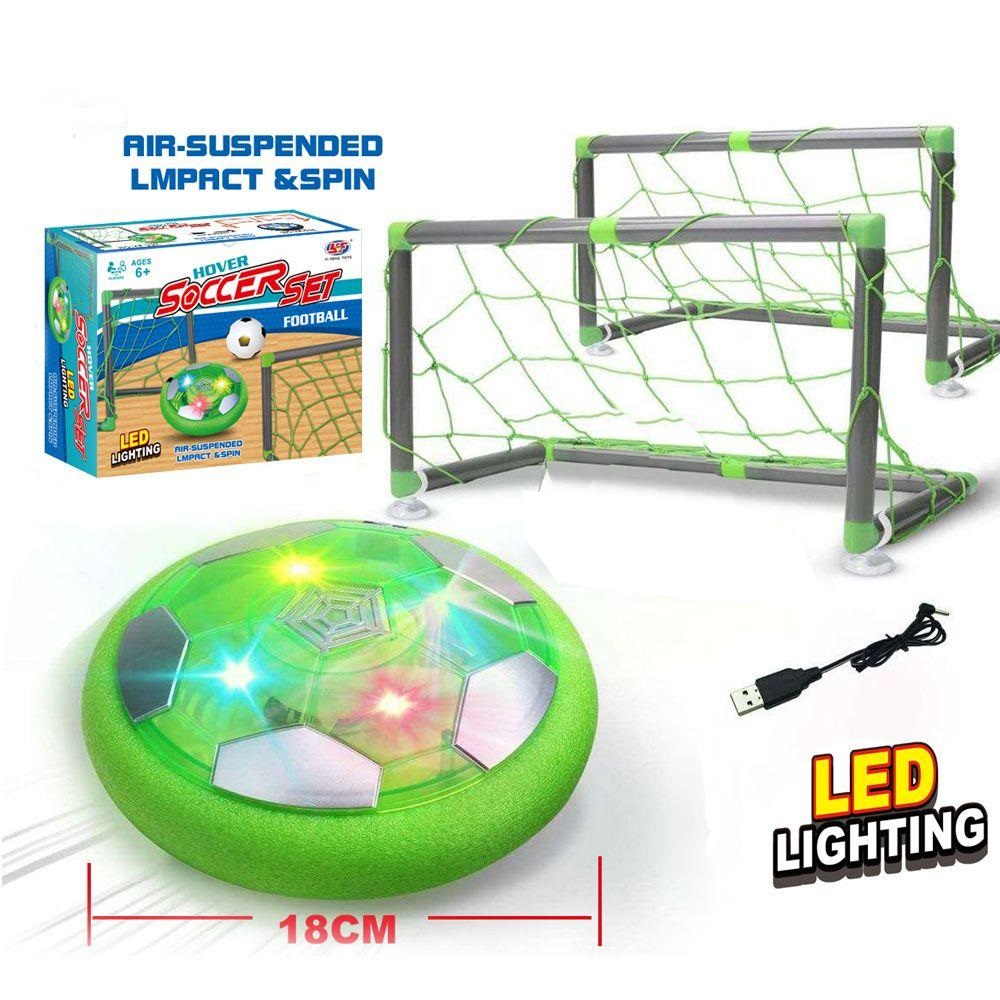 Rechargeable air Power Led Kids Indoor Hover Soccer Foot Ball Electric Suspended Ball Hover ...