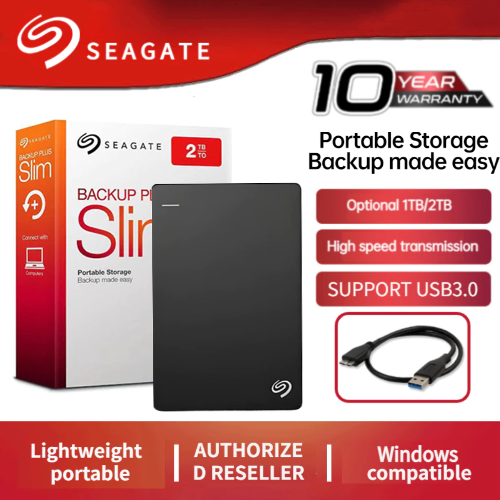 Seagate 1TB 2TB External Hard Drive For Mac and Windows with Password ...