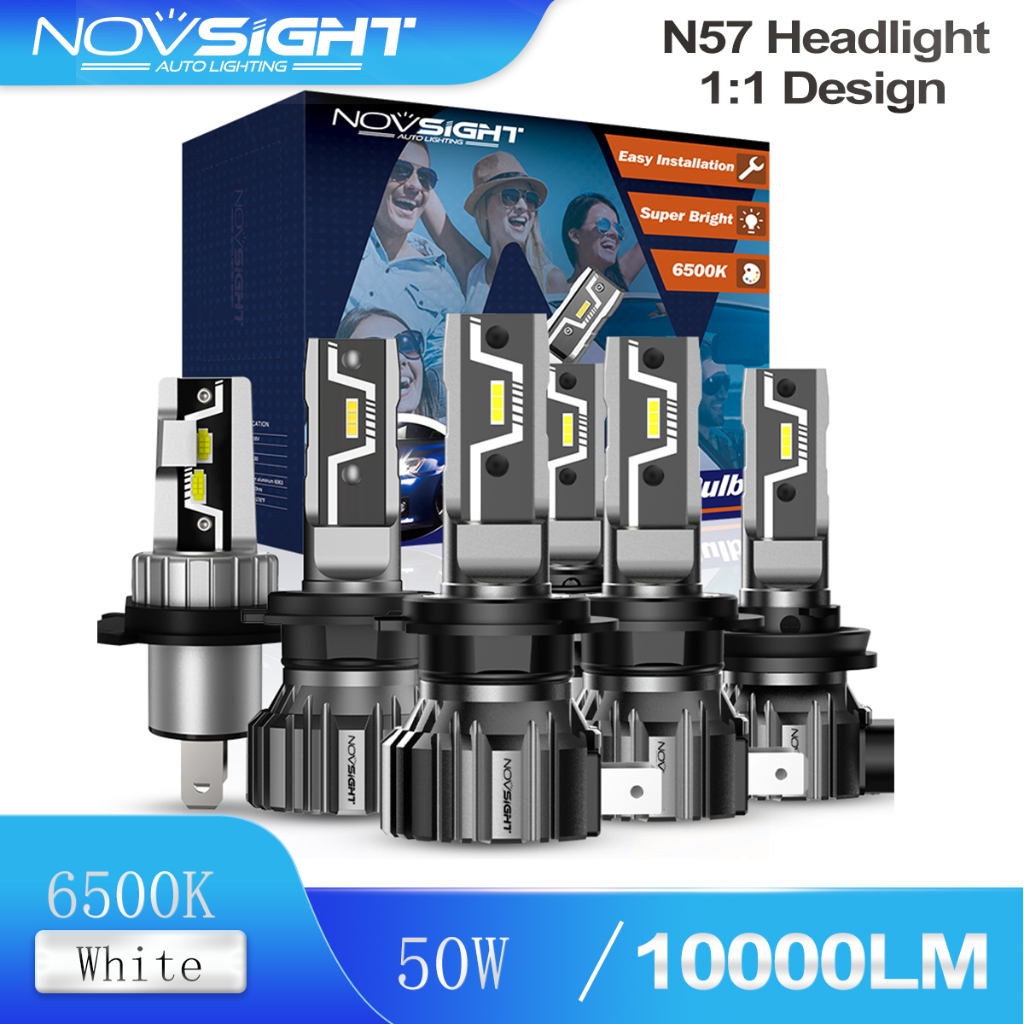 Novsight In-Line N57 H4 H7 H11 9005 9006 car LED Headlight 1:1 Design ...