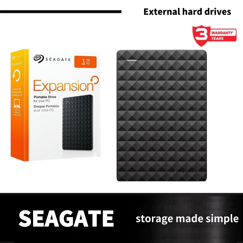【Choice】4TB / 2TB /1TB Seagate Expansion External Hard Drives USB 3.0 2 ...