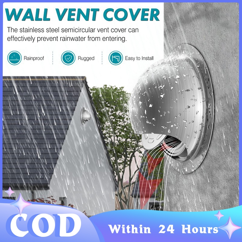 4/6/7 Inch Round Stainless Steel Air Vent Grille Insect Protection Home ...