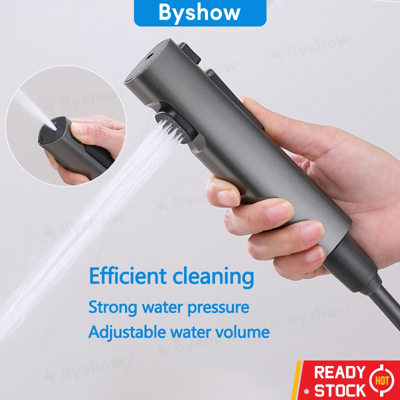 【Byshow】🔥Malaysia In Stock🔥 Toilet Bidet Spray Gun black Head Handheld ...