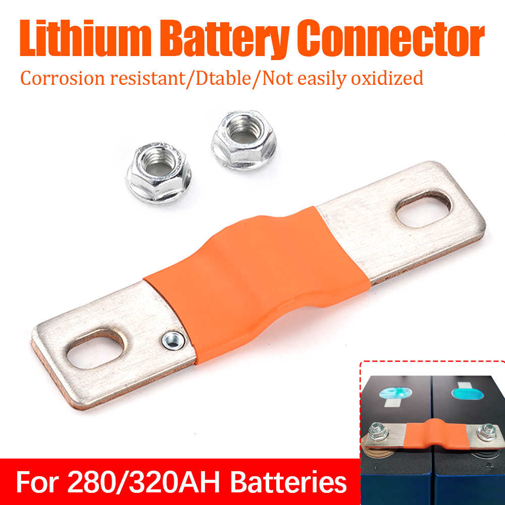 Copper Busbar Lifepo4 Battery Flexible Connecter Hole To Hole 74mm 3mm ...