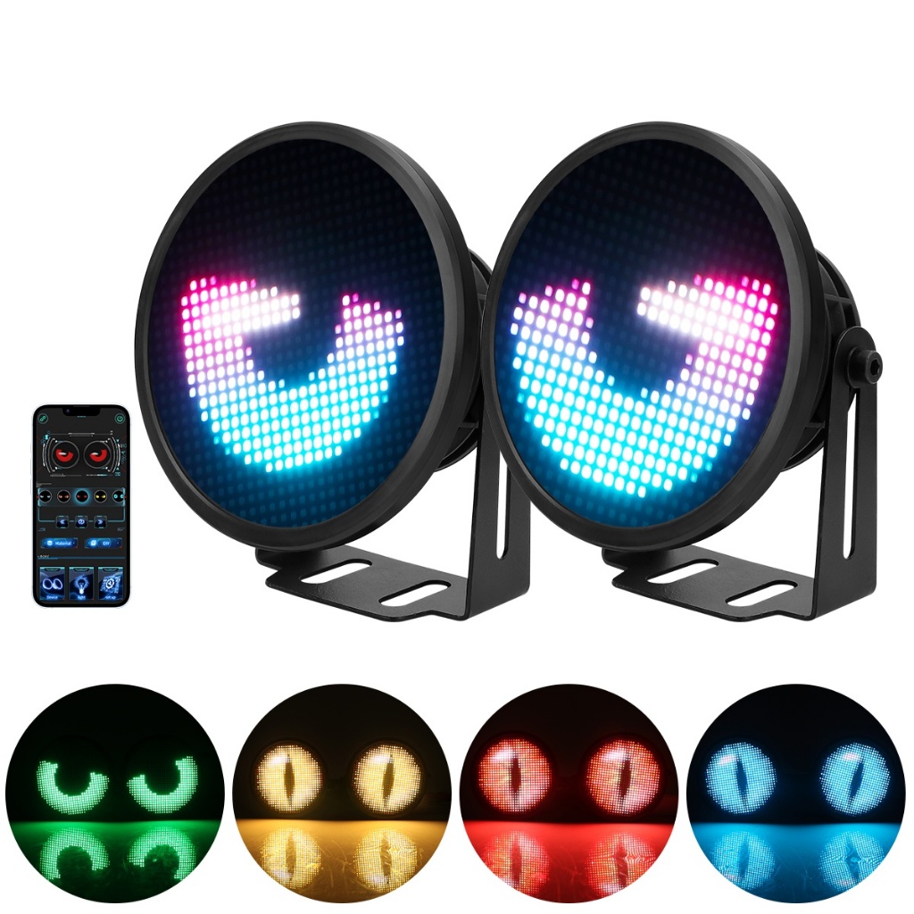 3 Inch Dynamic Eyes Fog Light Car Devil Eyes Angel Fog Light LED Car ...