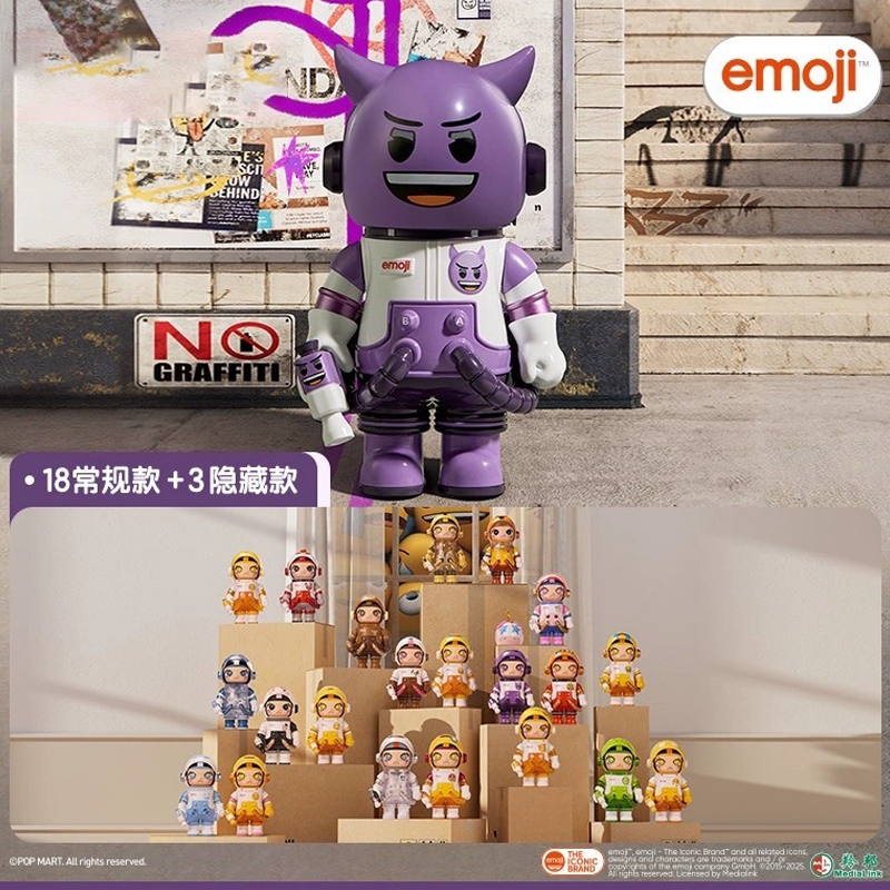 Genuine MEGA SPACE MOLLY 100% × Emoji™ Series Blind Box toy | Shopee ...