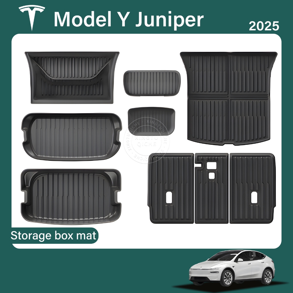 Suitable for 2025 Tesla Model y Juniper front trunk mat trunk storage ...