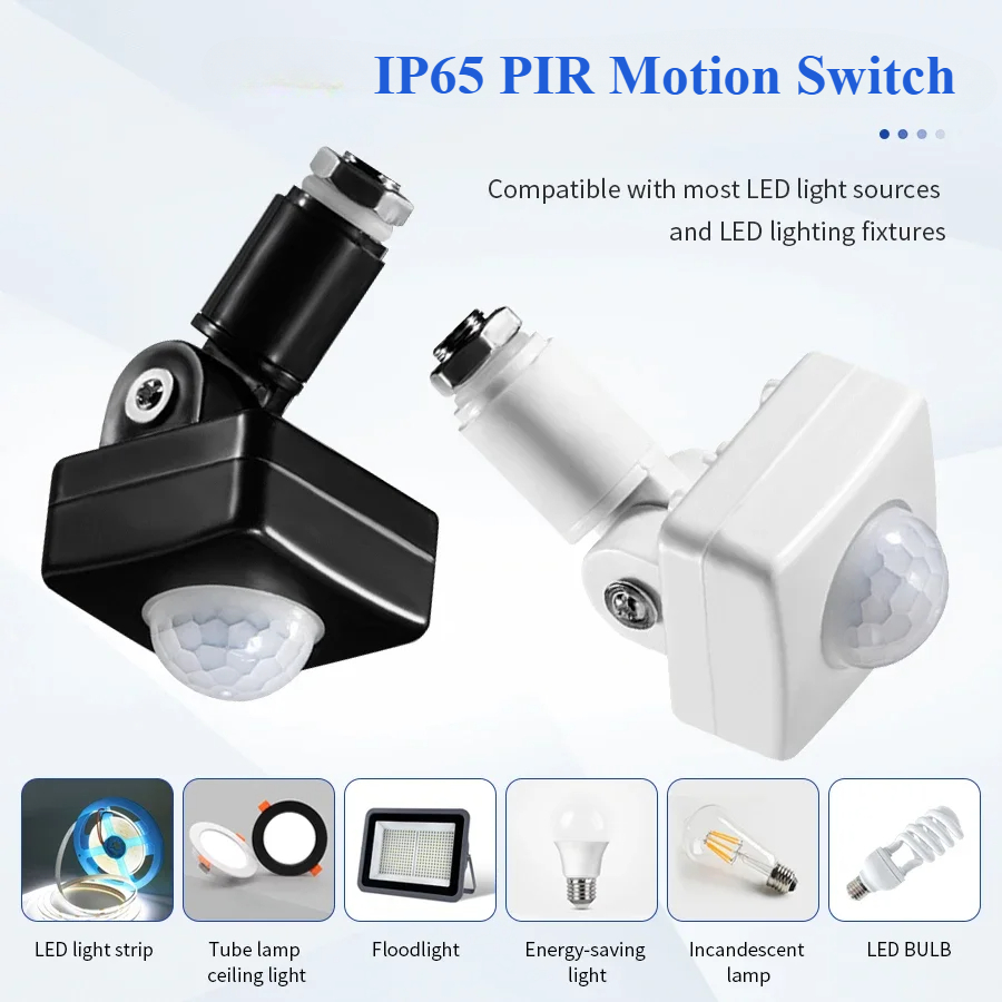 AC 110V-240V IP65 Home Motion Sensor Switch Automatic Outdoor PIR ...