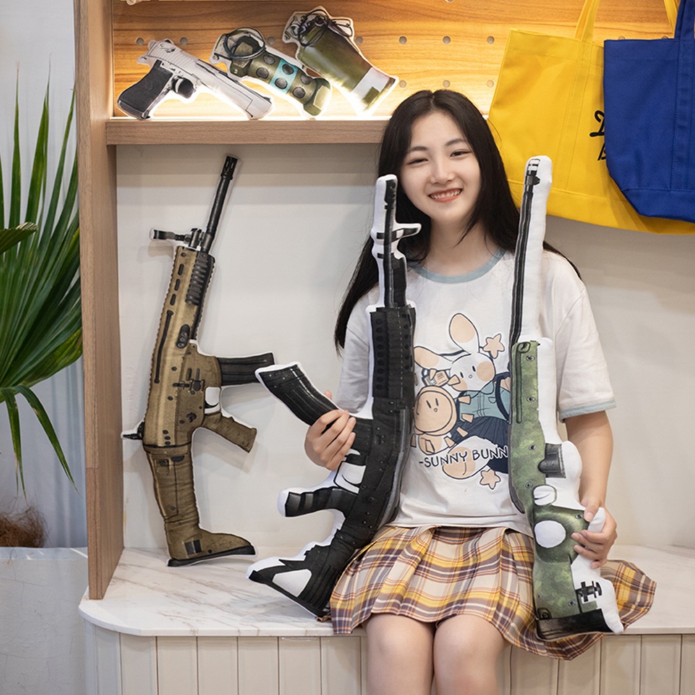 PUBG Game Merchandise Cartoon Simulation Gun Mechanical Plush Toy CSGO ...