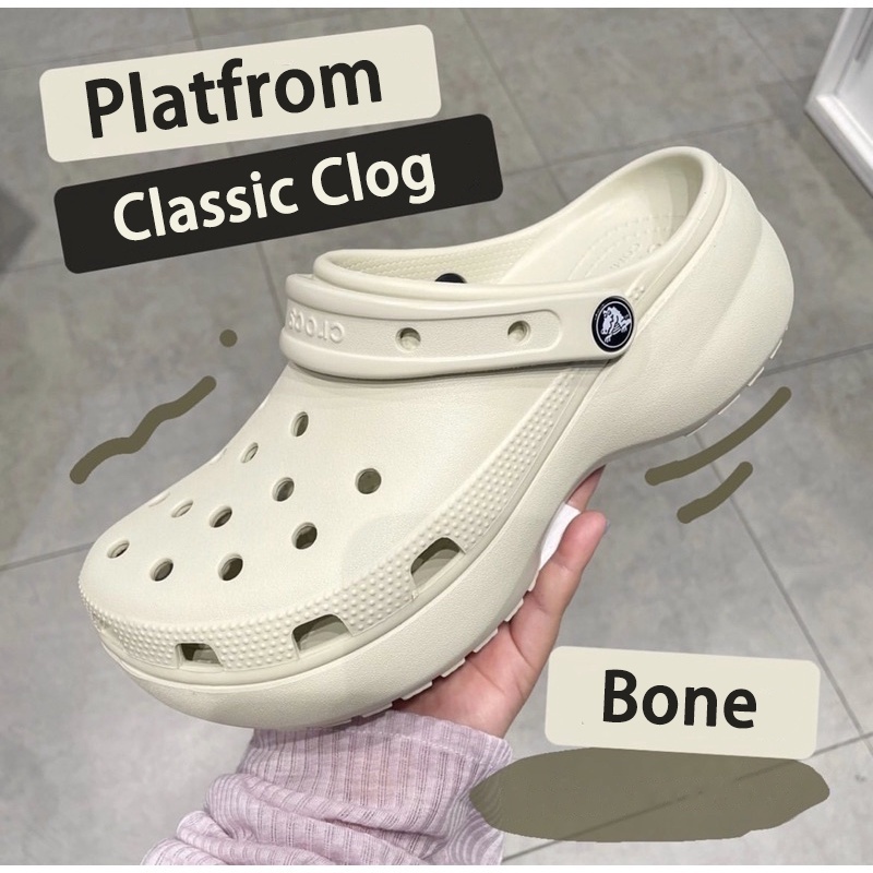 【Ready Stock】 CROCS Women's Classic Platform Clog sandal soft as a ...