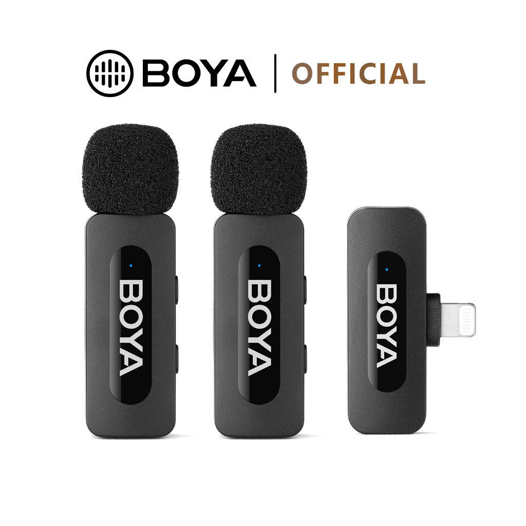 BOYA BY-V10/V20 Microphone Wireless Clip Mini Mic Recording Microphone ...