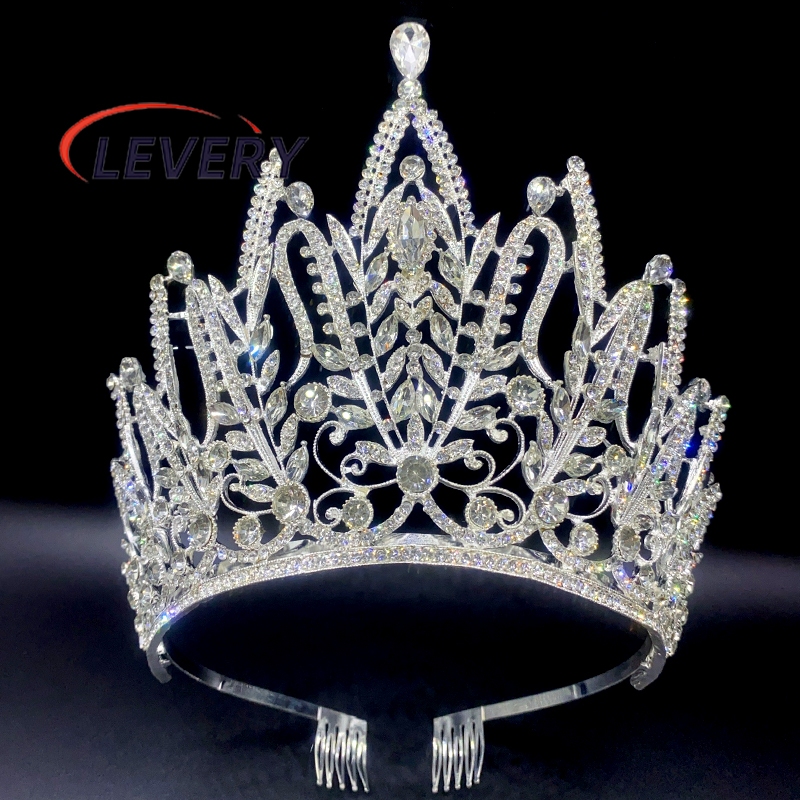 Levery Tiaras and Crowns for Women Wedding Tiara for Bride Rhinestone ...