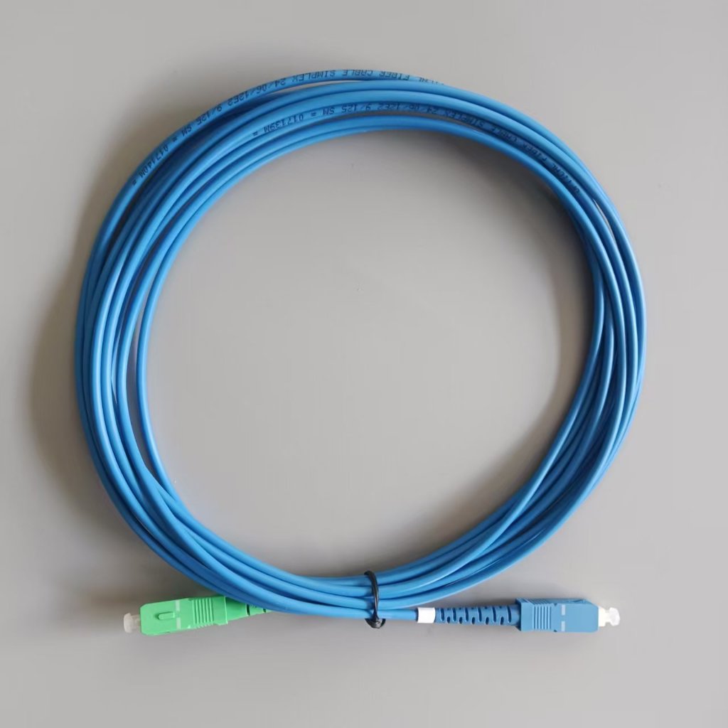 3M Fiber Optic Patch Cord SC APC to SC UPC 3MM Blue Single Mode Indoor ...