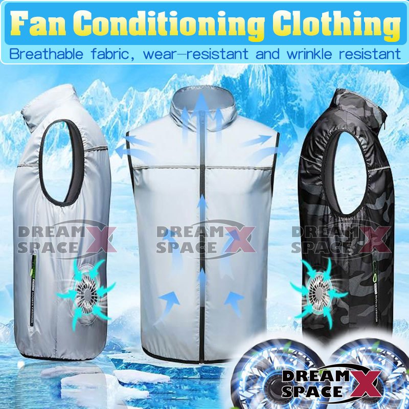Fan Air-Conditioning Clothing Fan Jacket Sunscreen And Cooling Outdoor ...
