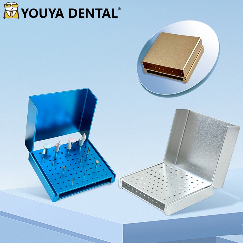 86 Holes Endo Box For High And Low Dental Bur Holder Speed Cleaning ...
