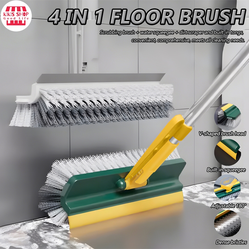 4IN1 Toilet Brush Magic Scrub Broom Penyapu Lantai Penggosok Sapu Berus ...